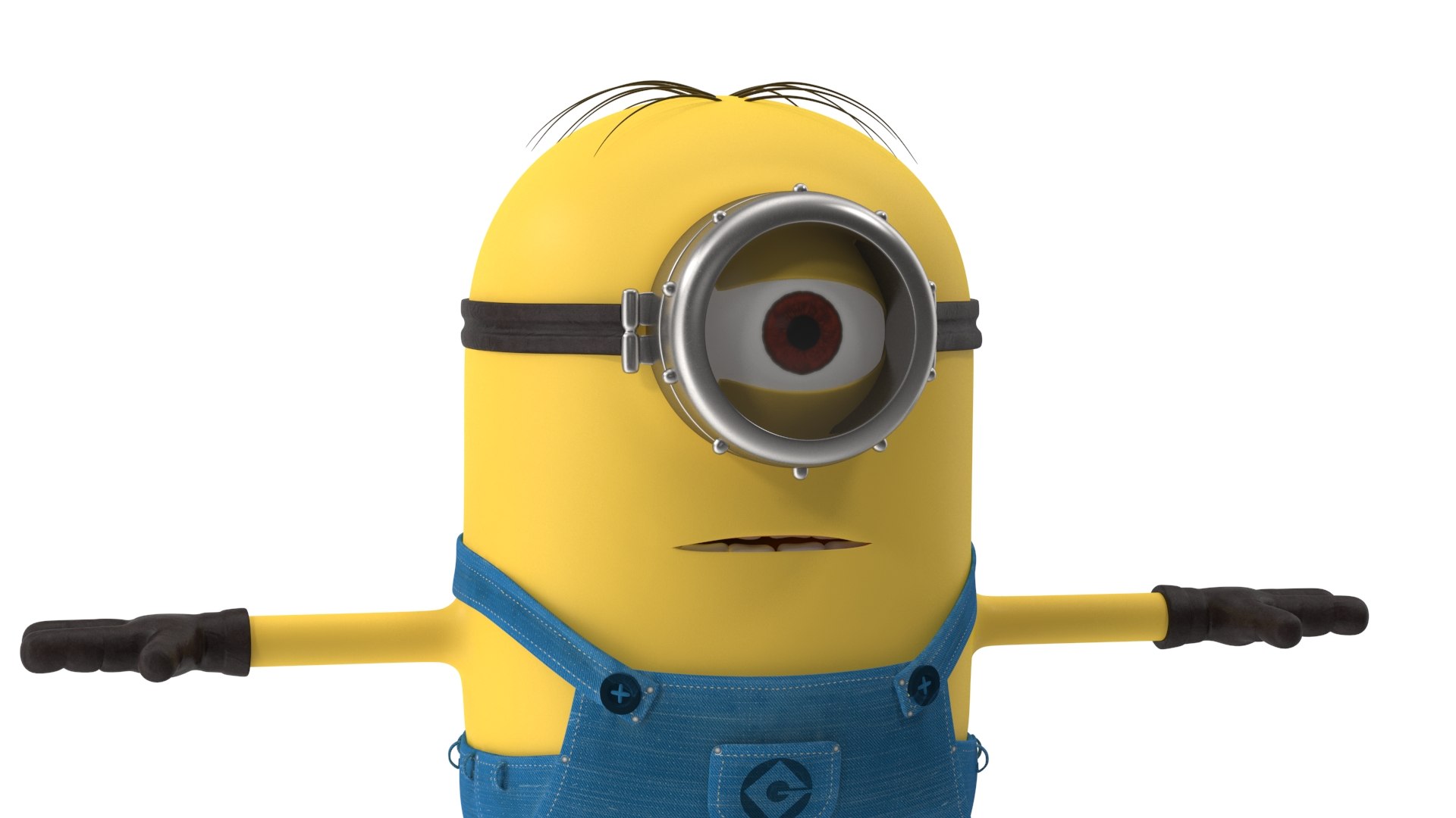 3D Minion Stuart Cartoon Animation - TurboSquid 1646296