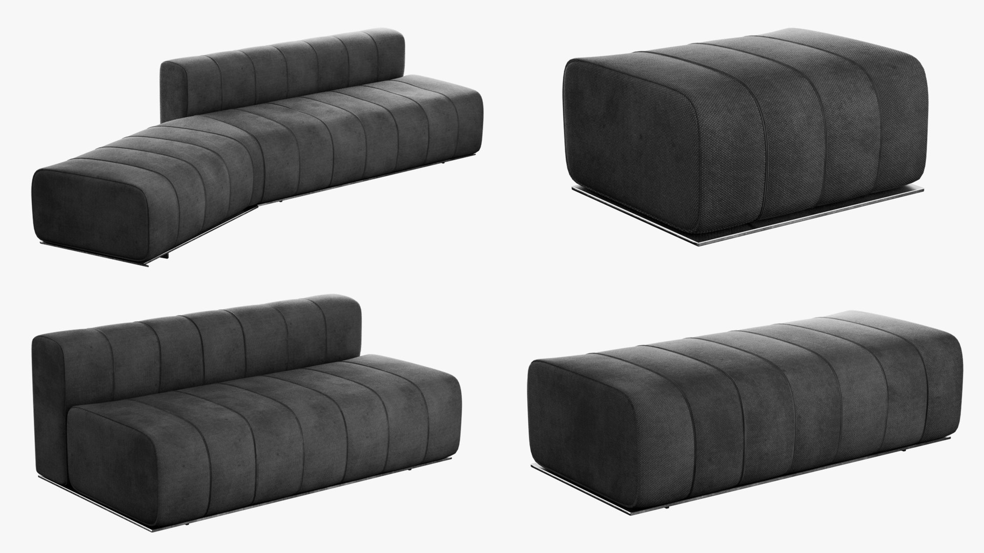 Freeman Lounge Set By Minotti 3D Model - TurboSquid 2176948