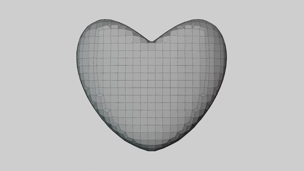 3D Low Poly Heart - TurboSquid 1972671