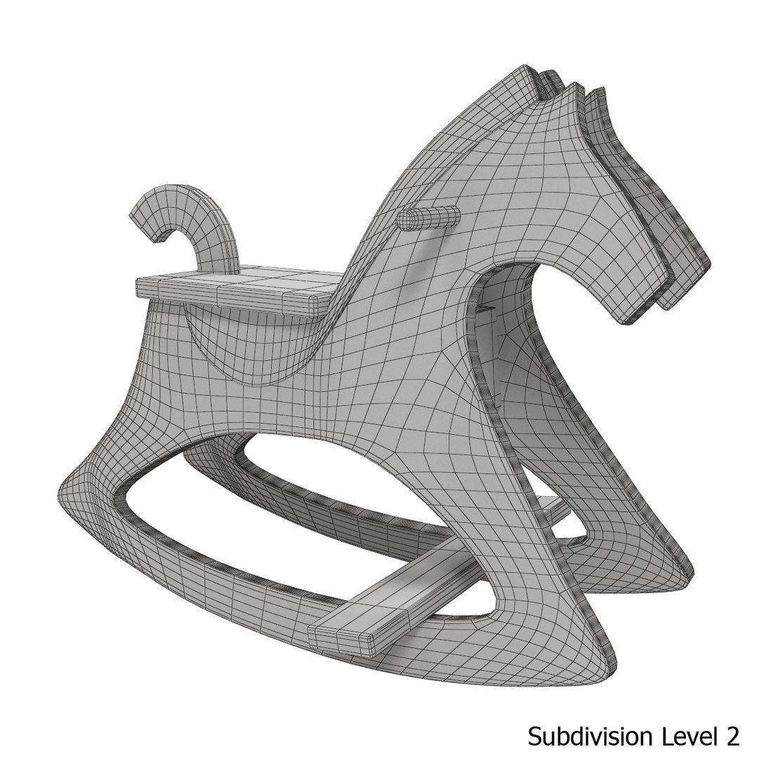 3d rocking horse