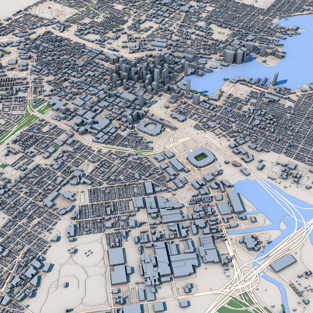 3D Baltimore City Maryland United States Model - TurboSquid 2308029