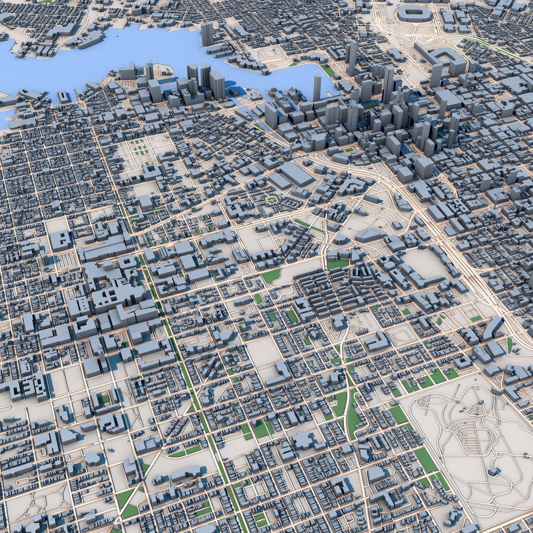 3D Baltimore City Maryland United States Model - TurboSquid 2308029