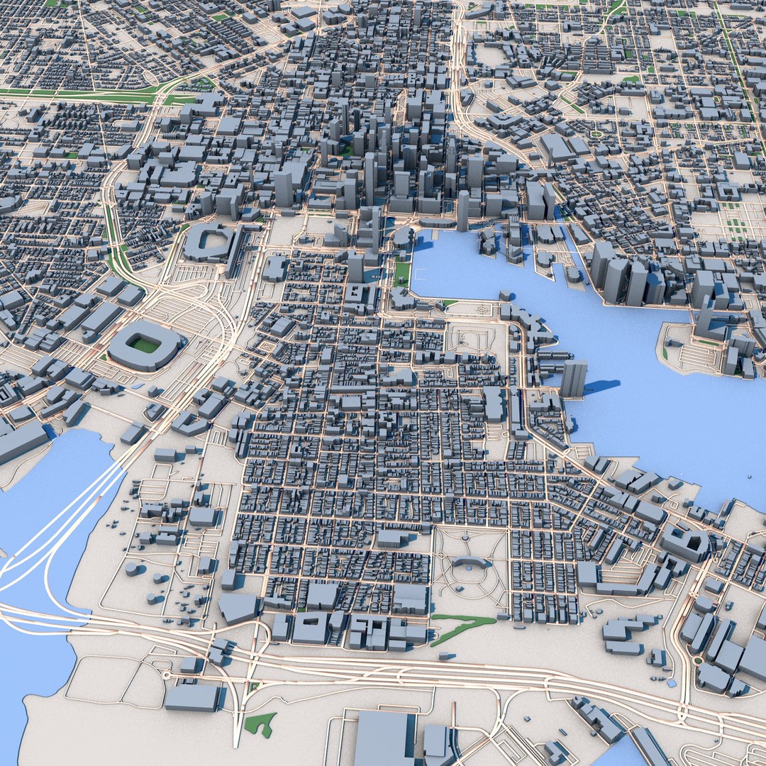 3D Baltimore City Maryland United States Model - TurboSquid 2308029