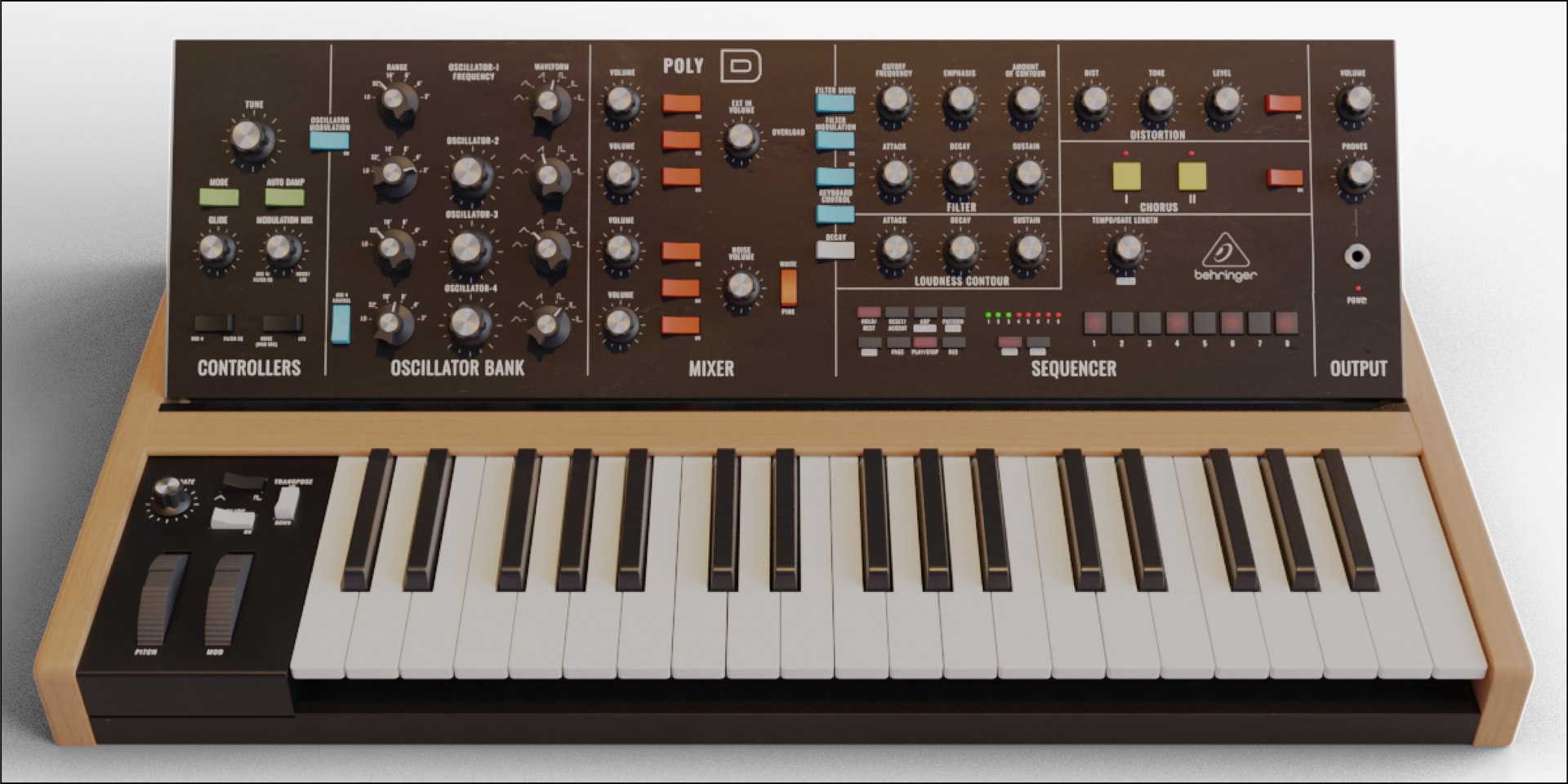 3D Moog D Behringer Model - TurboSquid 1547190