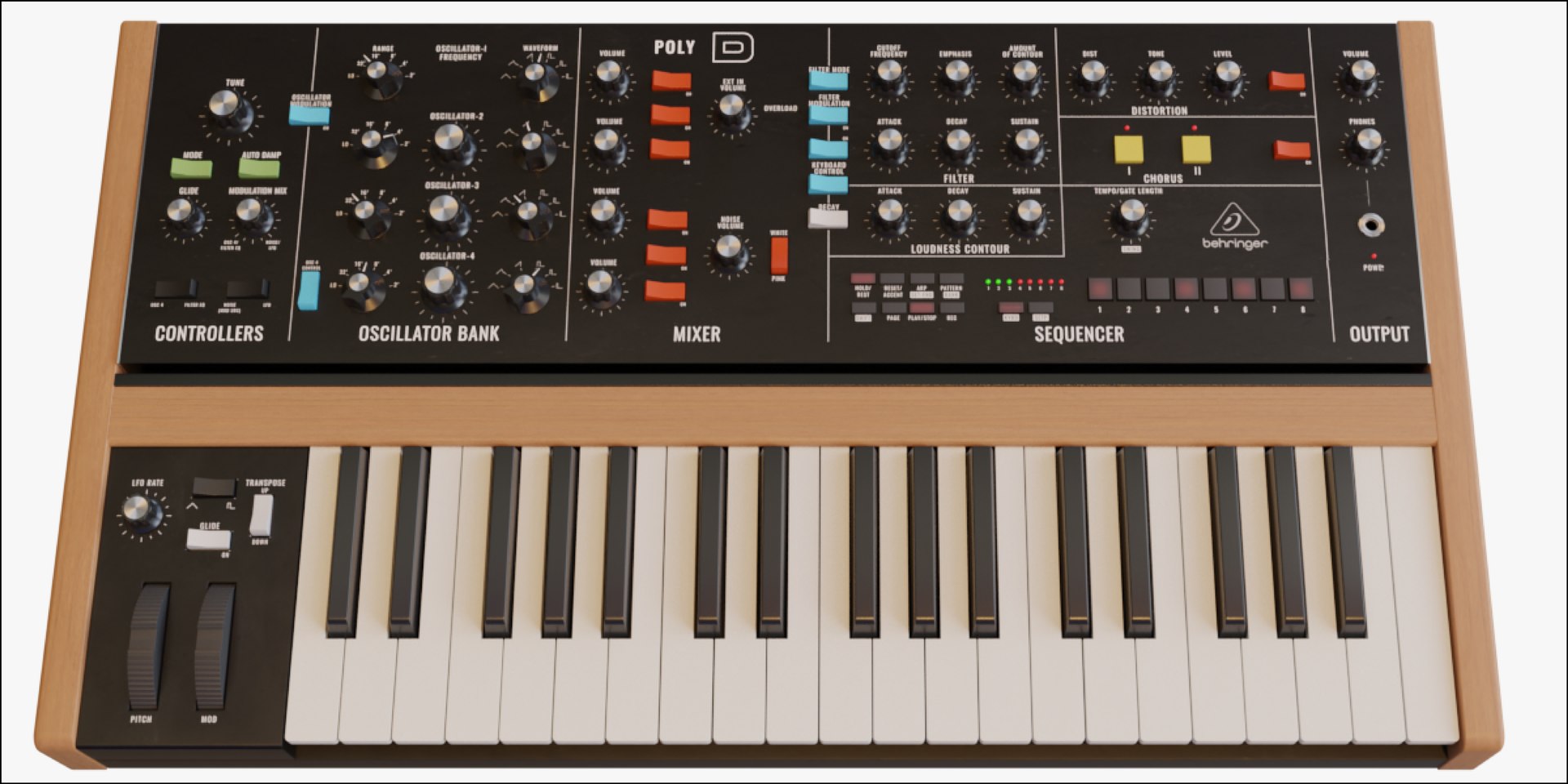 3D Moog D Behringer Model - TurboSquid 1547190