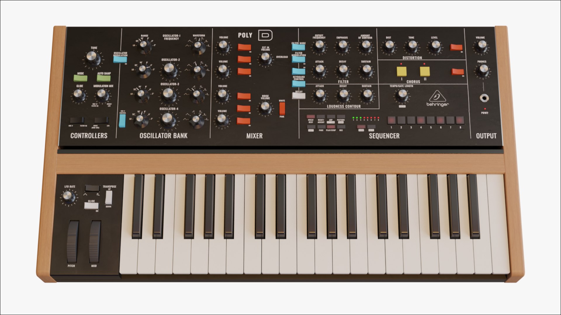 3D Moog D Behringer Model - TurboSquid 1547190