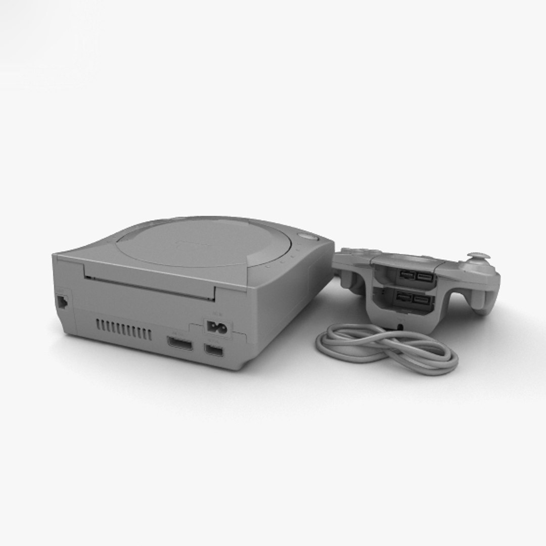 Sega Dreamcast Model Turbosquid 1400826