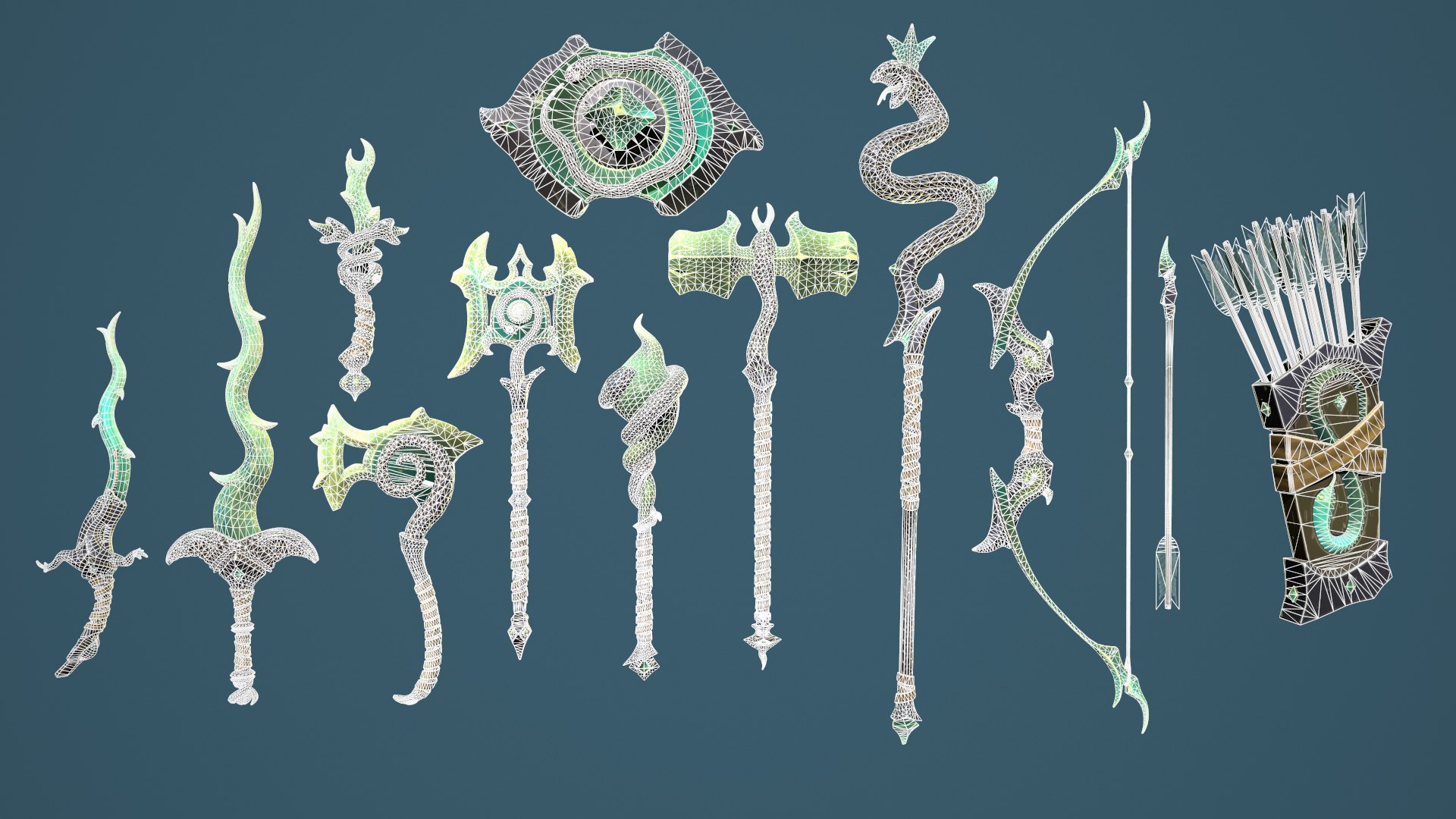 Fantasy Weapon Snake Model - TurboSquid 1812023