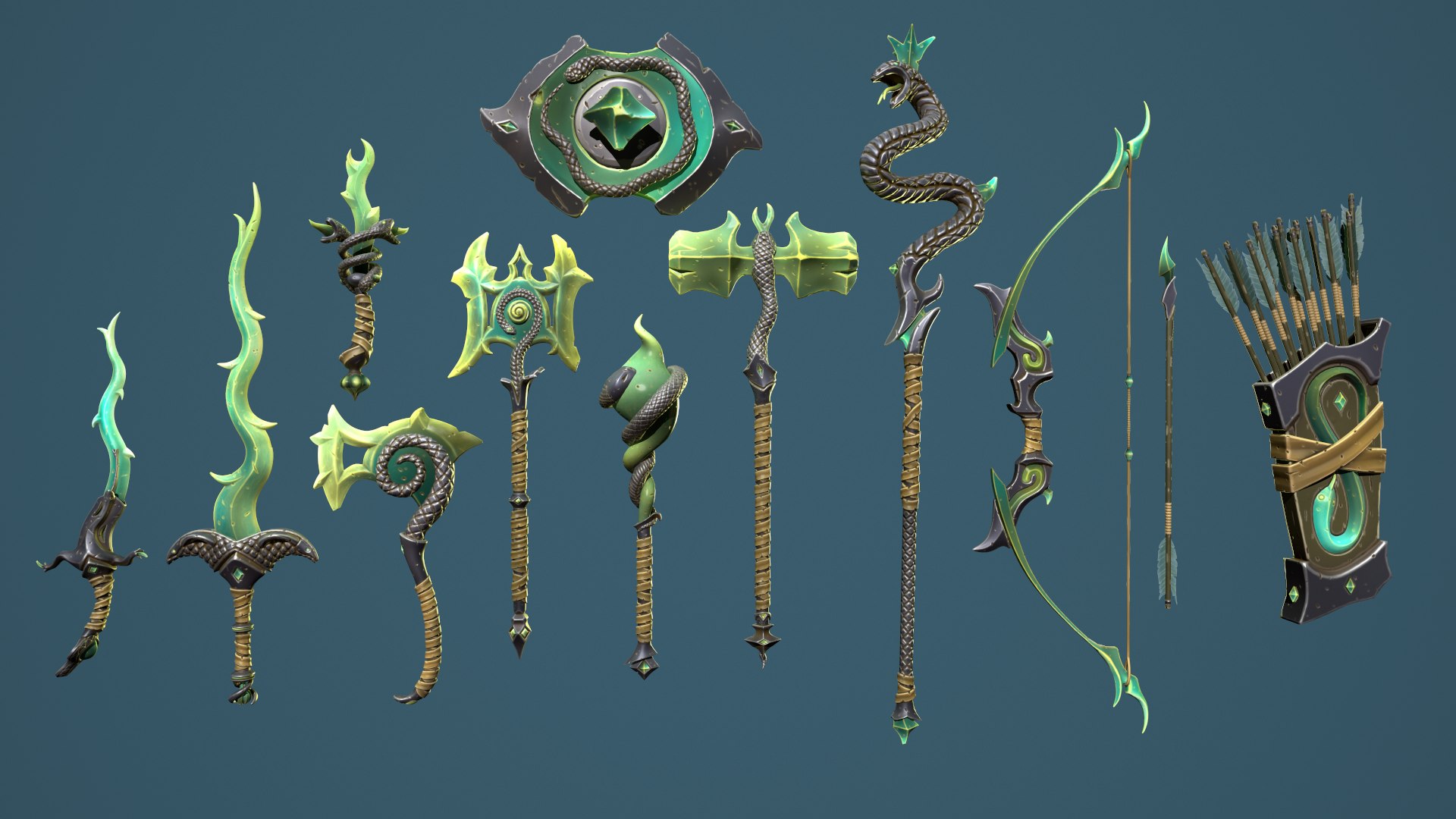 Fantasy Weapon Snake Model - TurboSquid 1812023