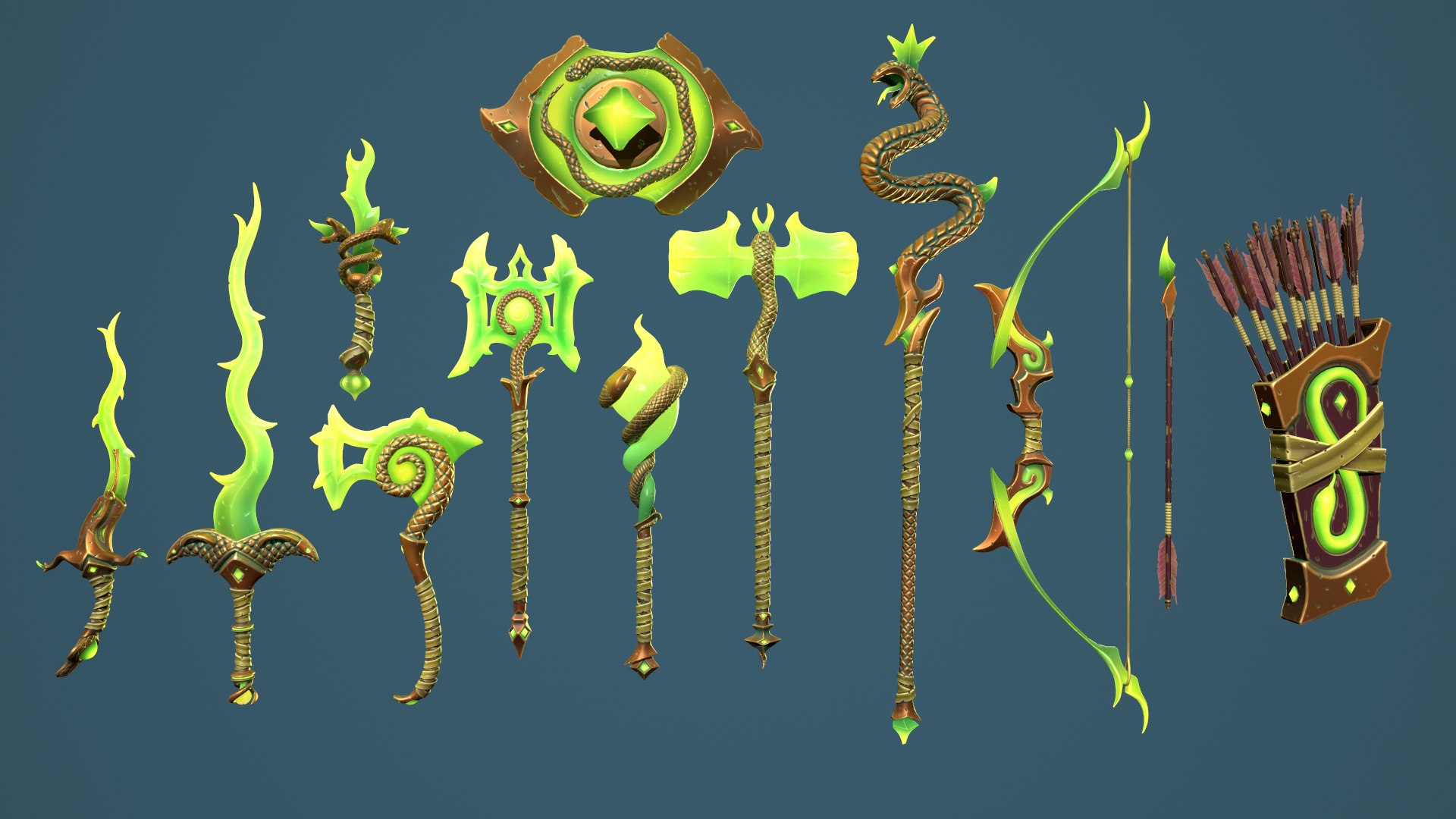 Fantasy Weapon Snake Model - TurboSquid 1812023