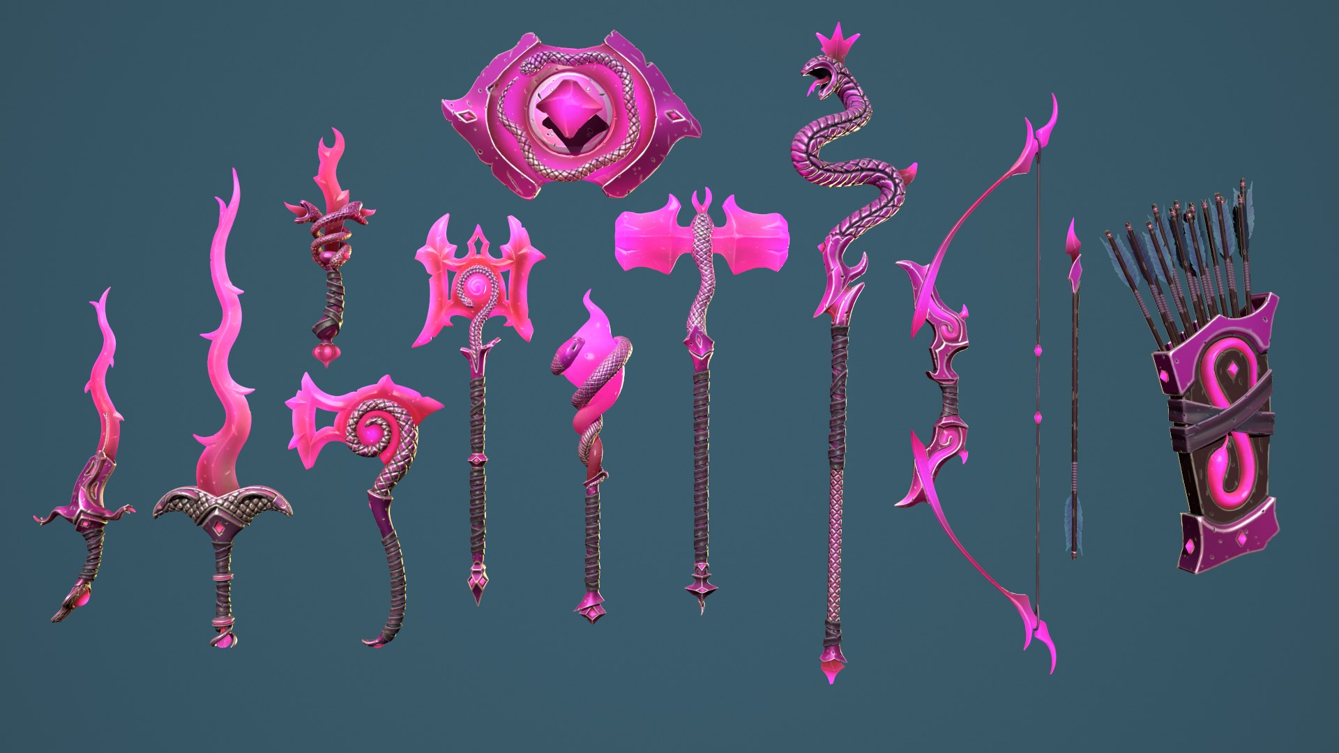 Fantasy Weapon Snake Model - TurboSquid 1812023