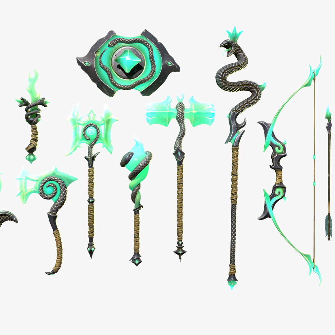Fantasy weapon snake model - TurboSquid 1812023