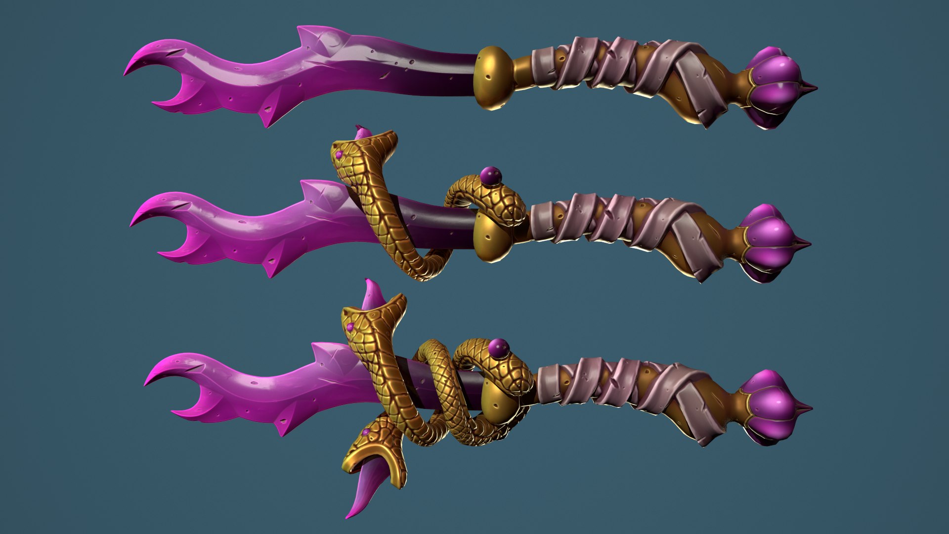 Fantasy Weapon Snake Model - TurboSquid 1812023