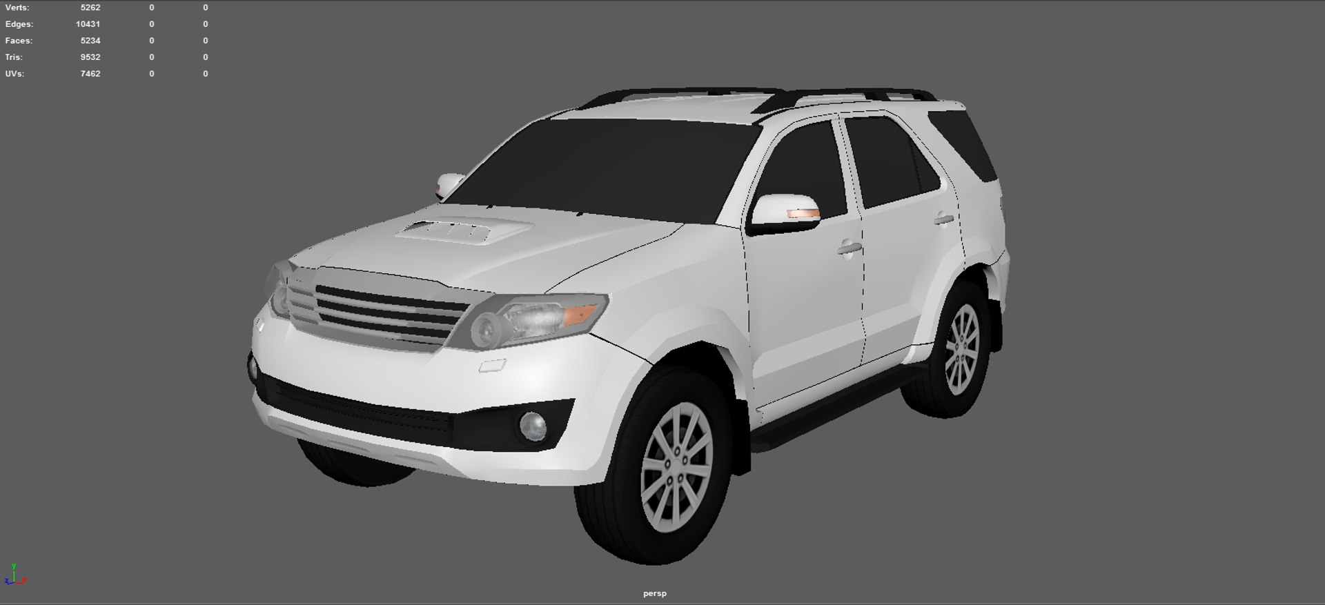 Toyota Fortuner 2012 3D Model - TurboSquid 1523227