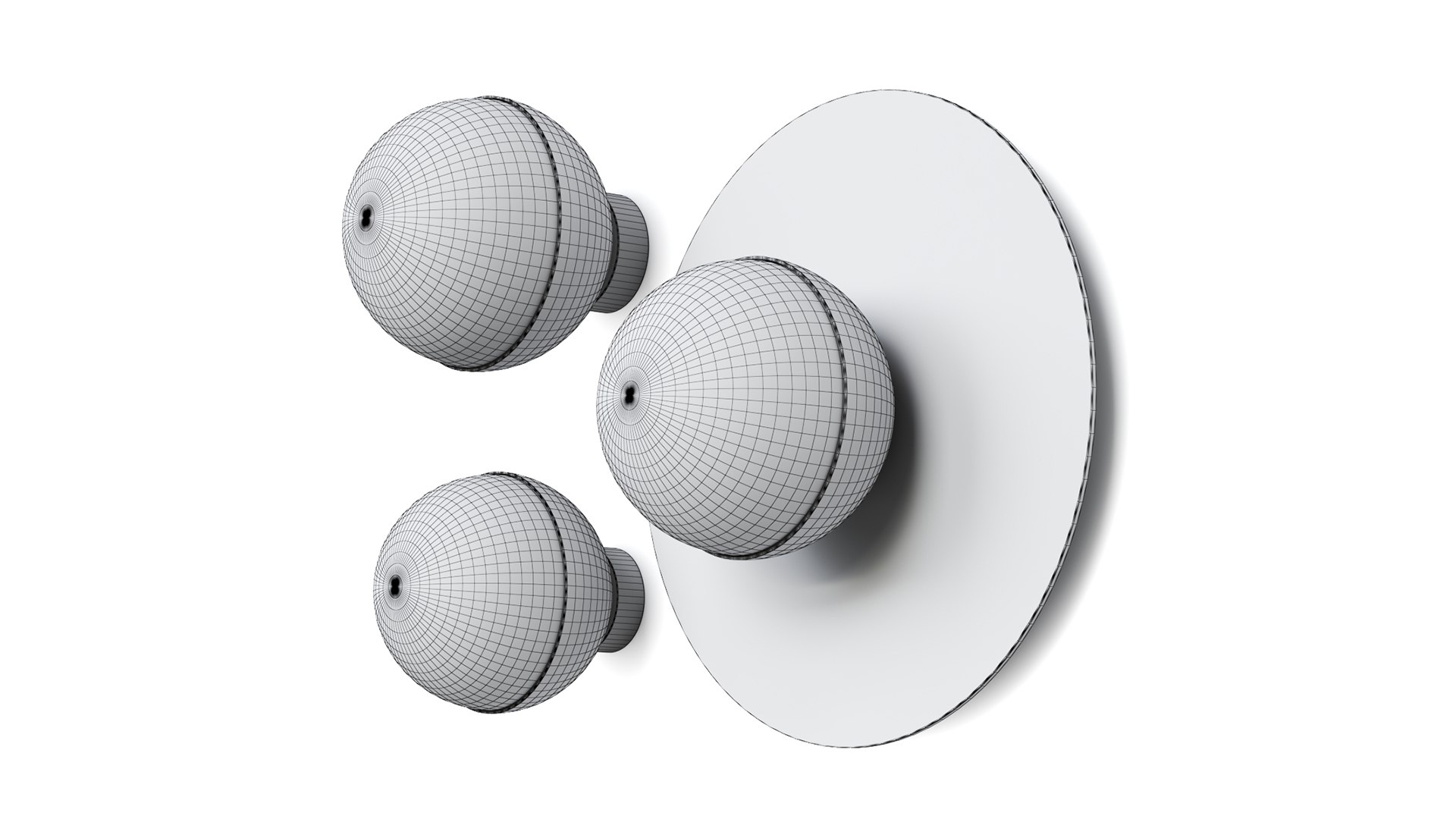 Orb Disc Ruby Watts Lighting Wall Lamp Model - TurboSquid 2149625