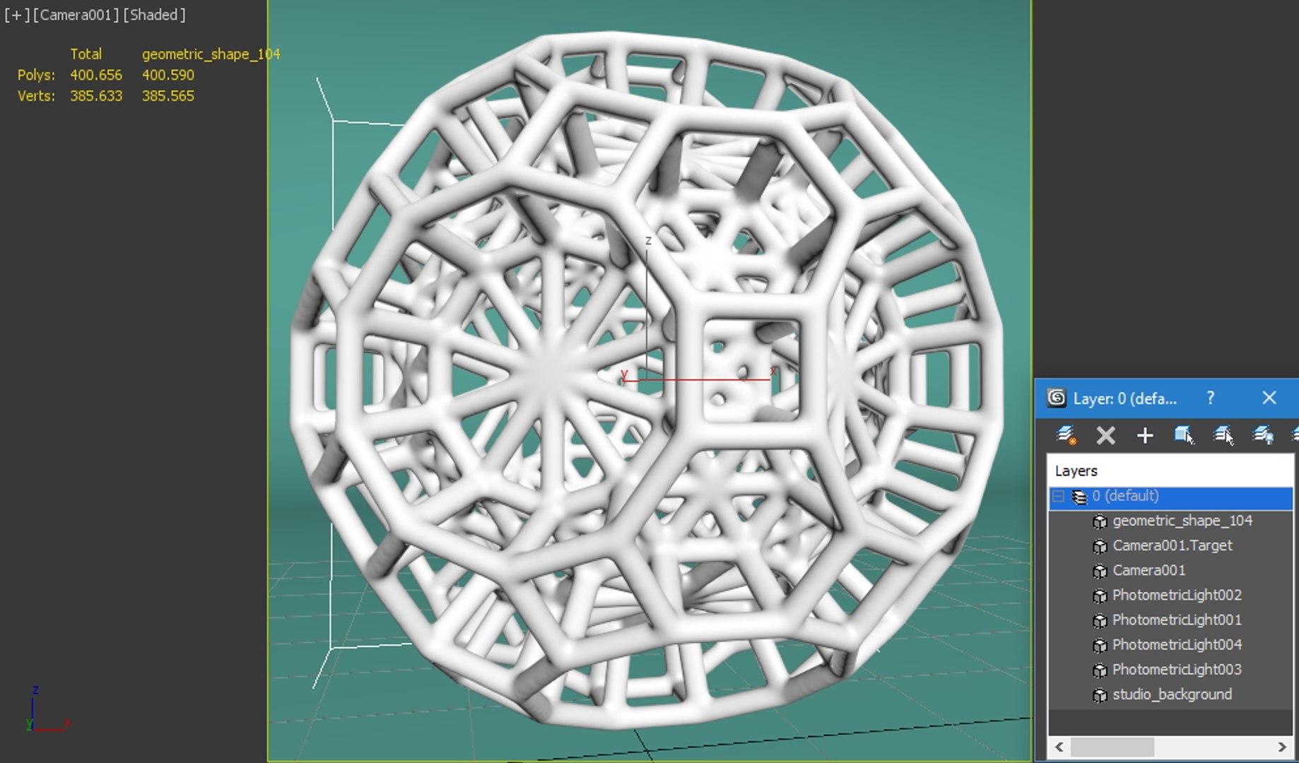 geometric shape 3d max