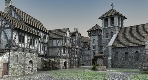 Medieval port 3D | 1144332 | TurboSquid