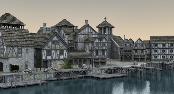 Medieval port 3D | 1144332 | TurboSquid