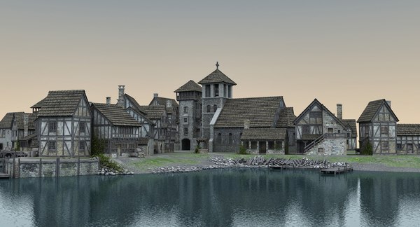 Medieval port 3D | 1144332 | TurboSquid