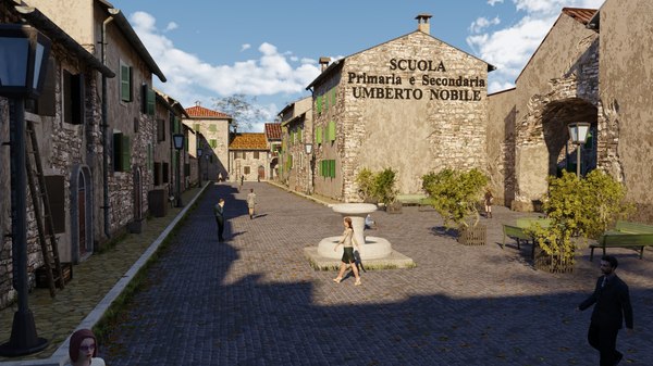 Small town blender 3D model - TurboSquid 1479112