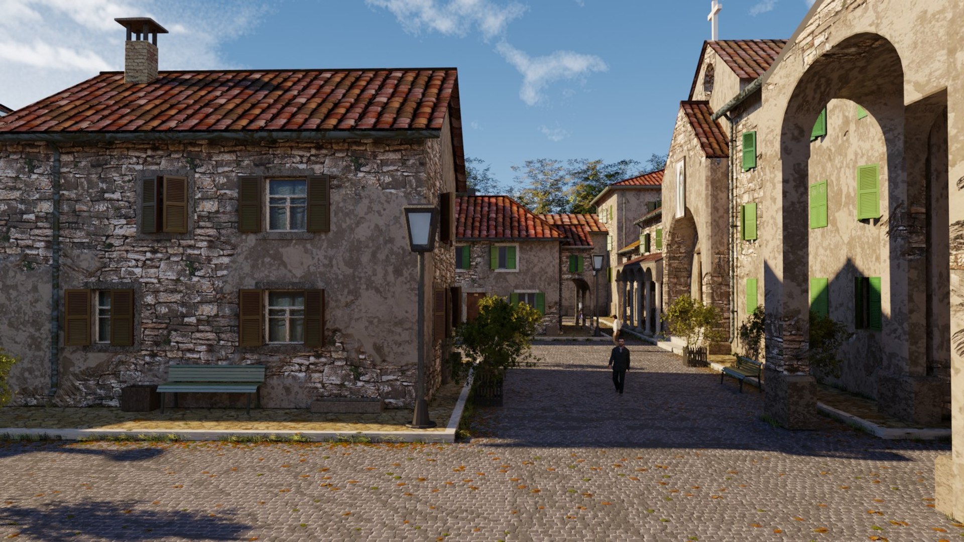 Small town blender 3D model - TurboSquid 1479112