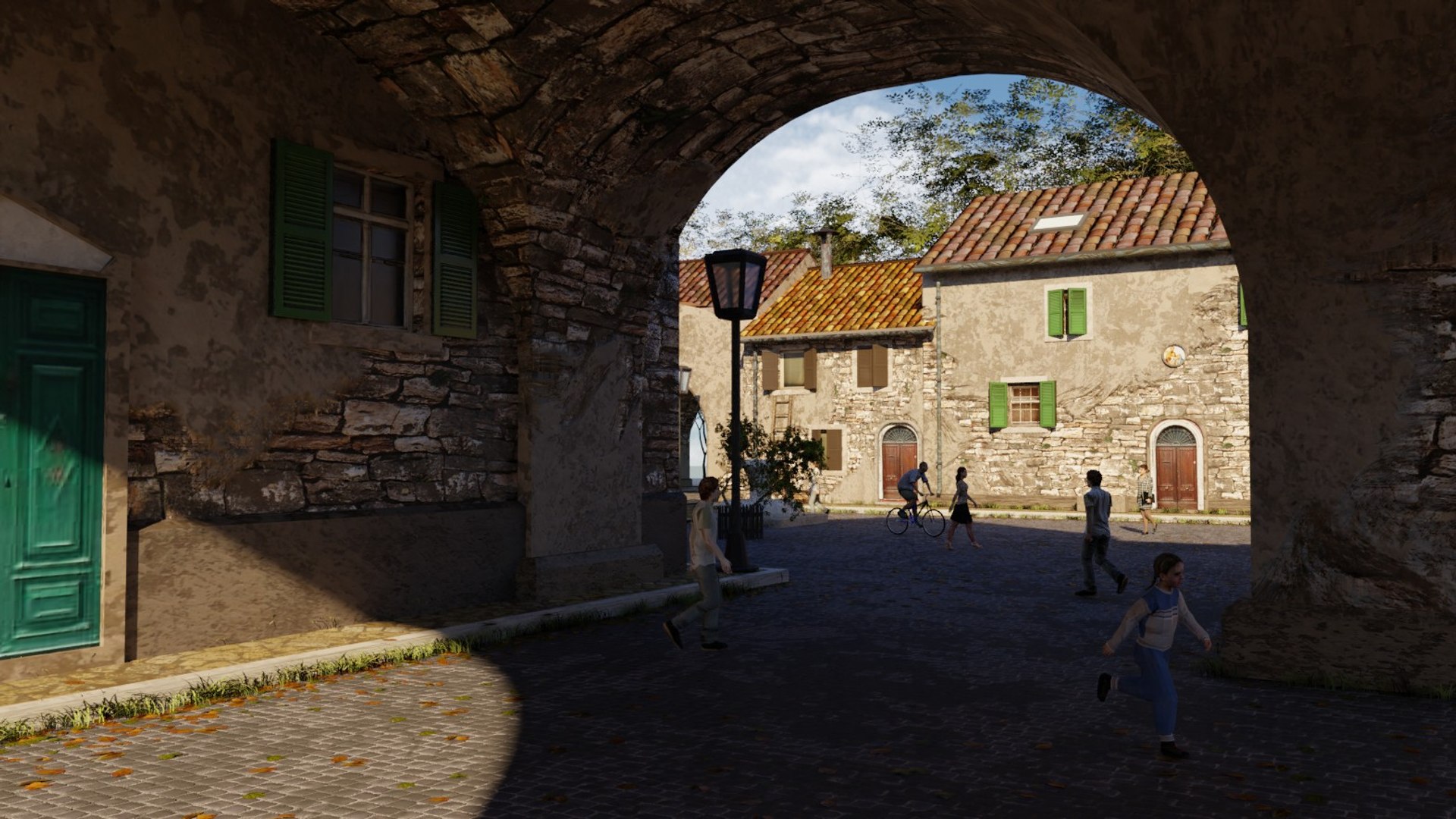 Small town blender 3D model - TurboSquid 1479112