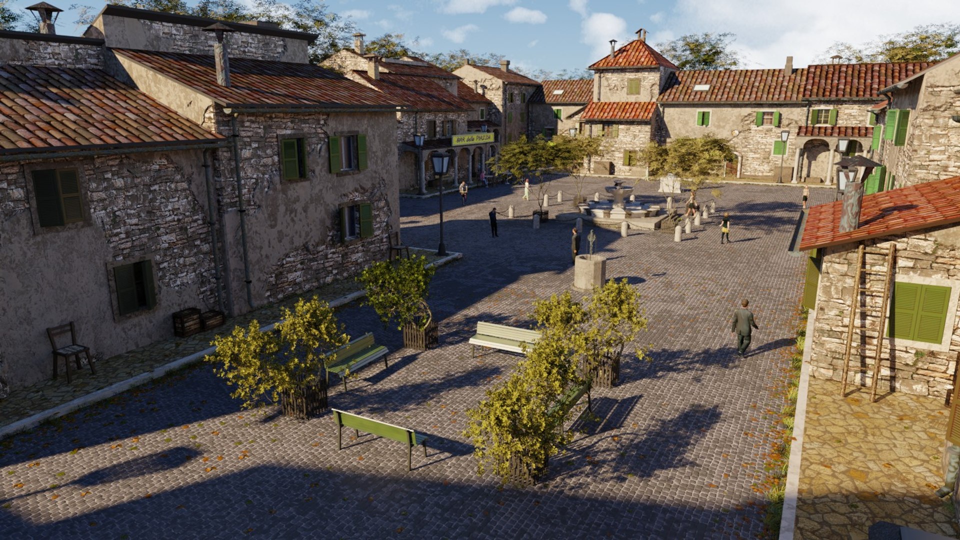 Small town blender 3D model - TurboSquid 1479112