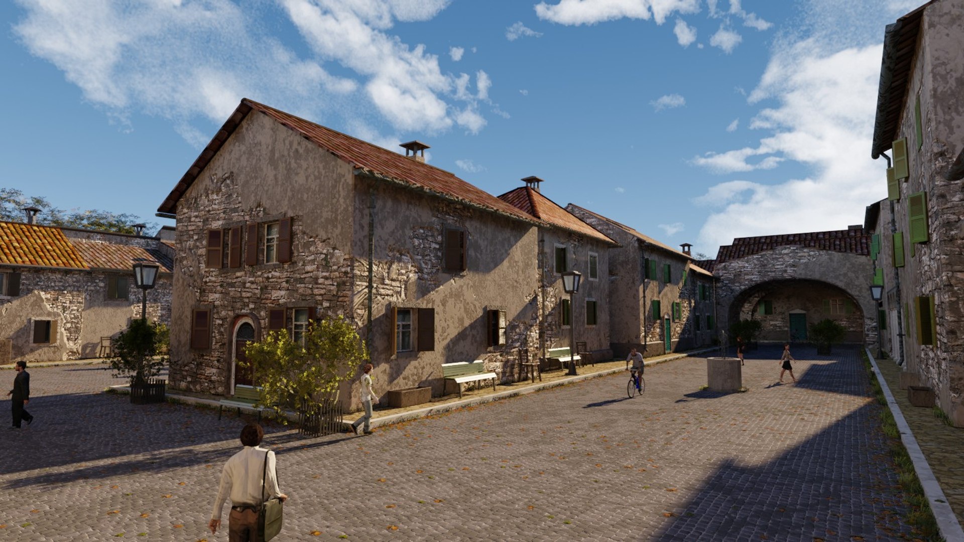 Small Town Blender 3D Model - TurboSquid 1479112