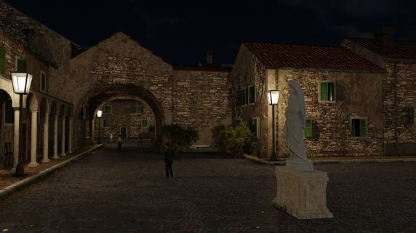 Small town blender 3D model - TurboSquid 1479112