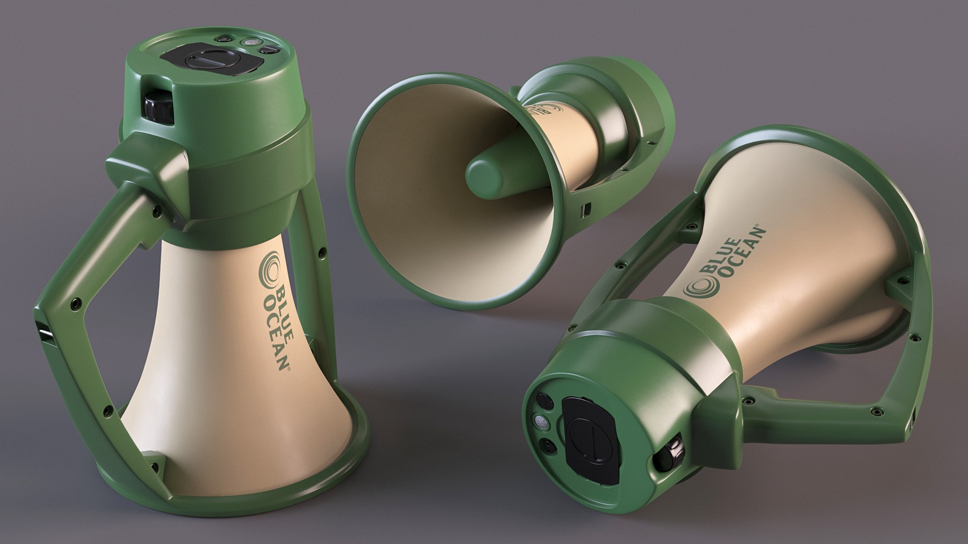 Blue Ocean Rugged Megaphone Model - TurboSquid 1631504