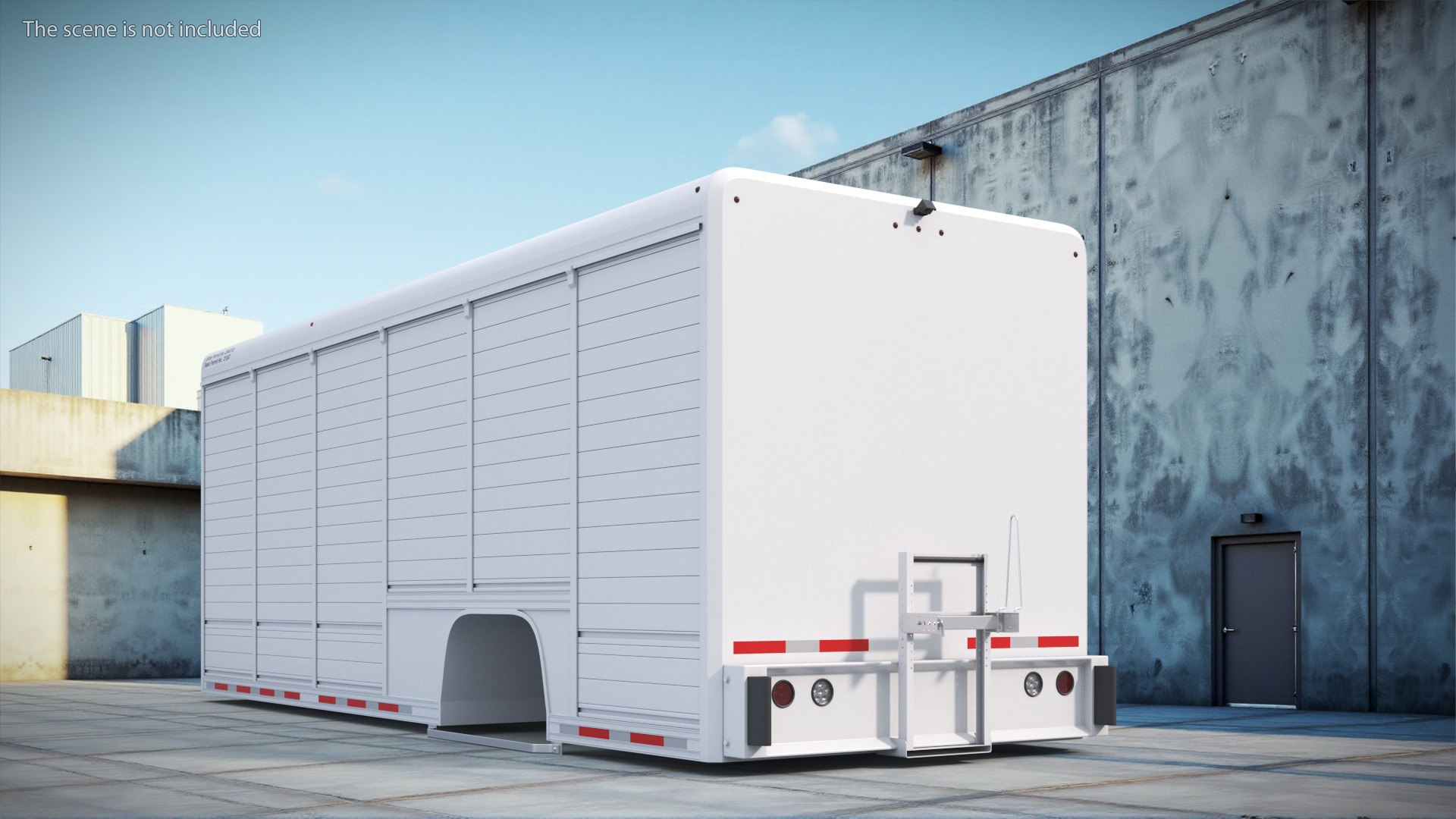 Mickey Lift-Door Truck Box Body White 3D - TurboSquid 2486554