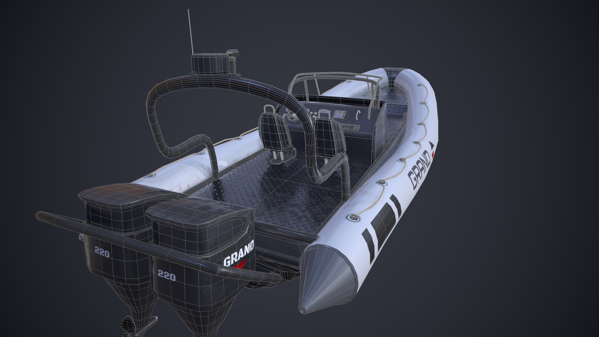 3D Grand Dinghy Boat Model - TurboSquid 1794295