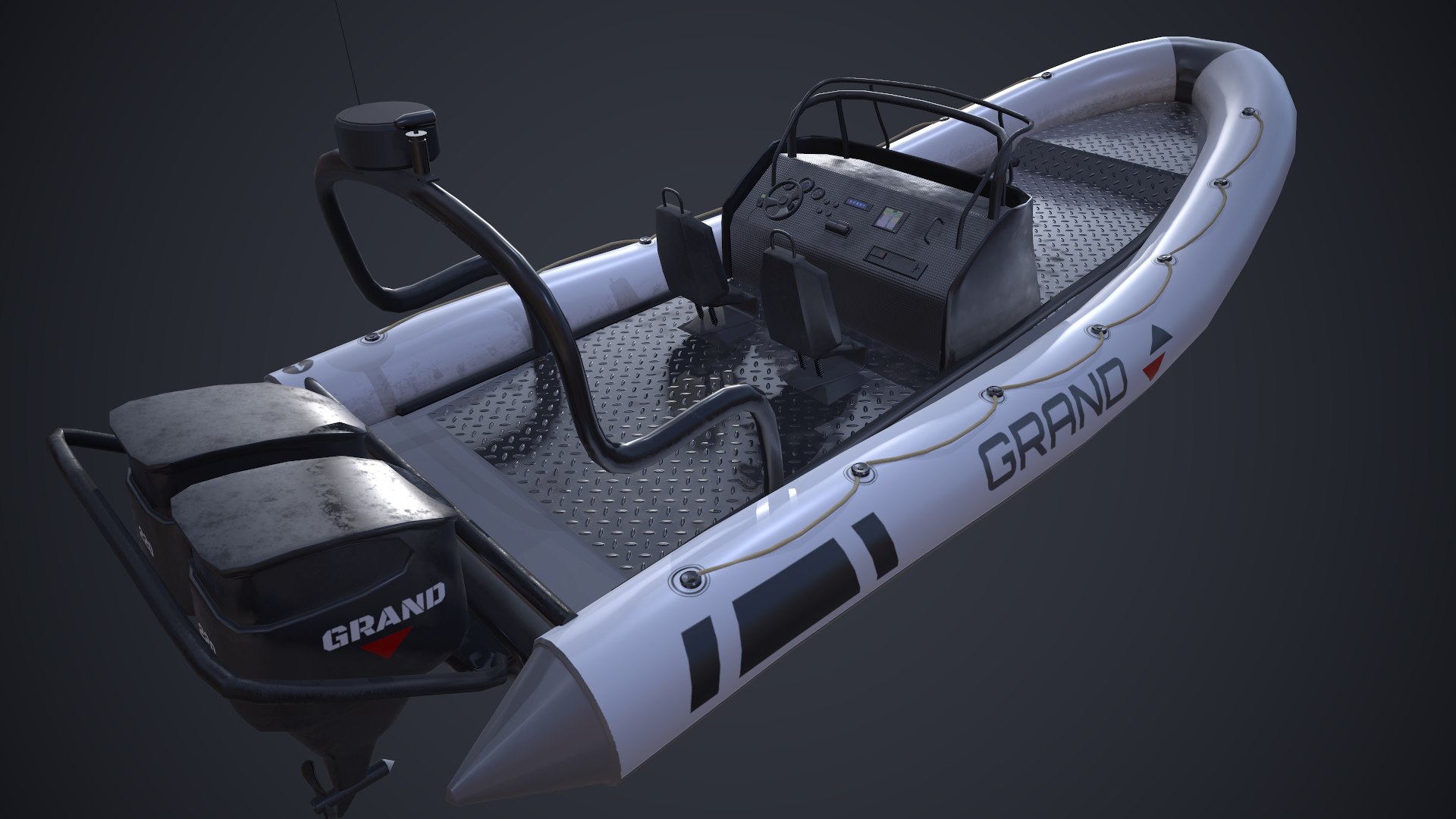 3D Grand Dinghy Boat Model - TurboSquid 1794295