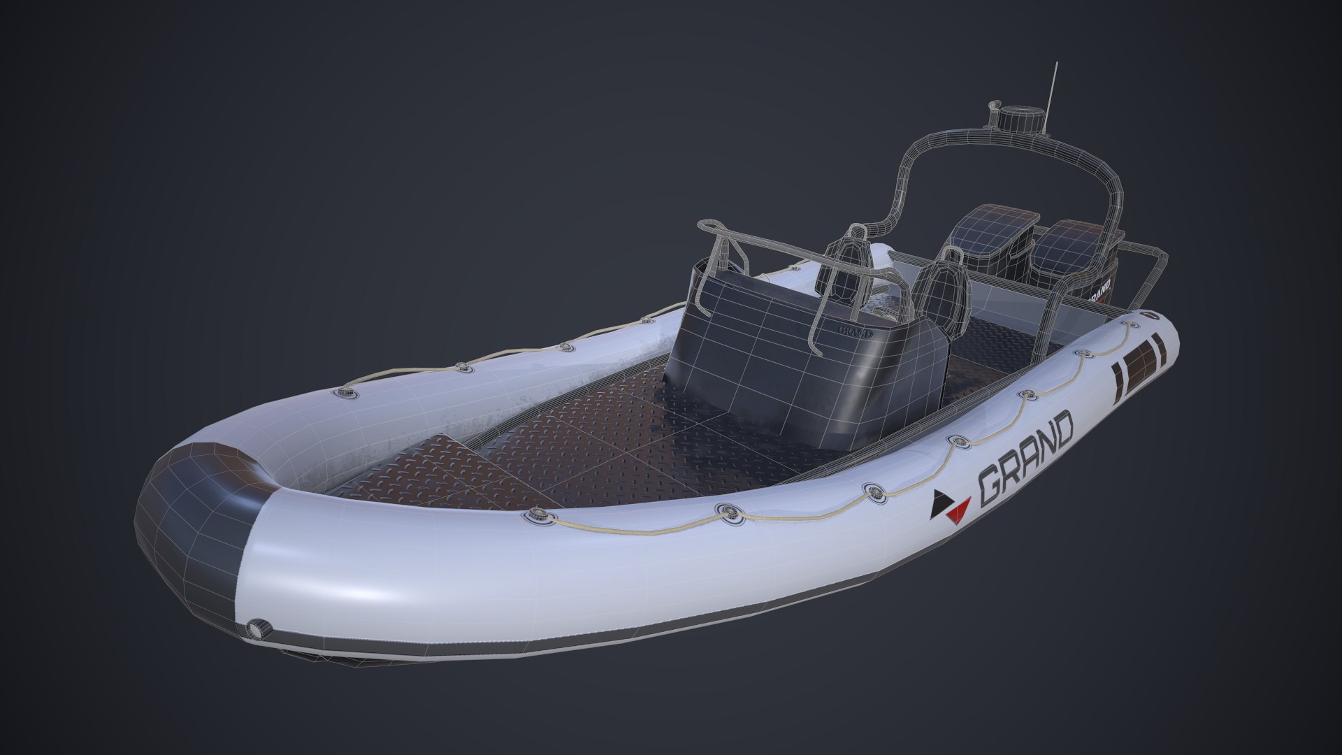 3D Grand Dinghy Boat Model - TurboSquid 1794295