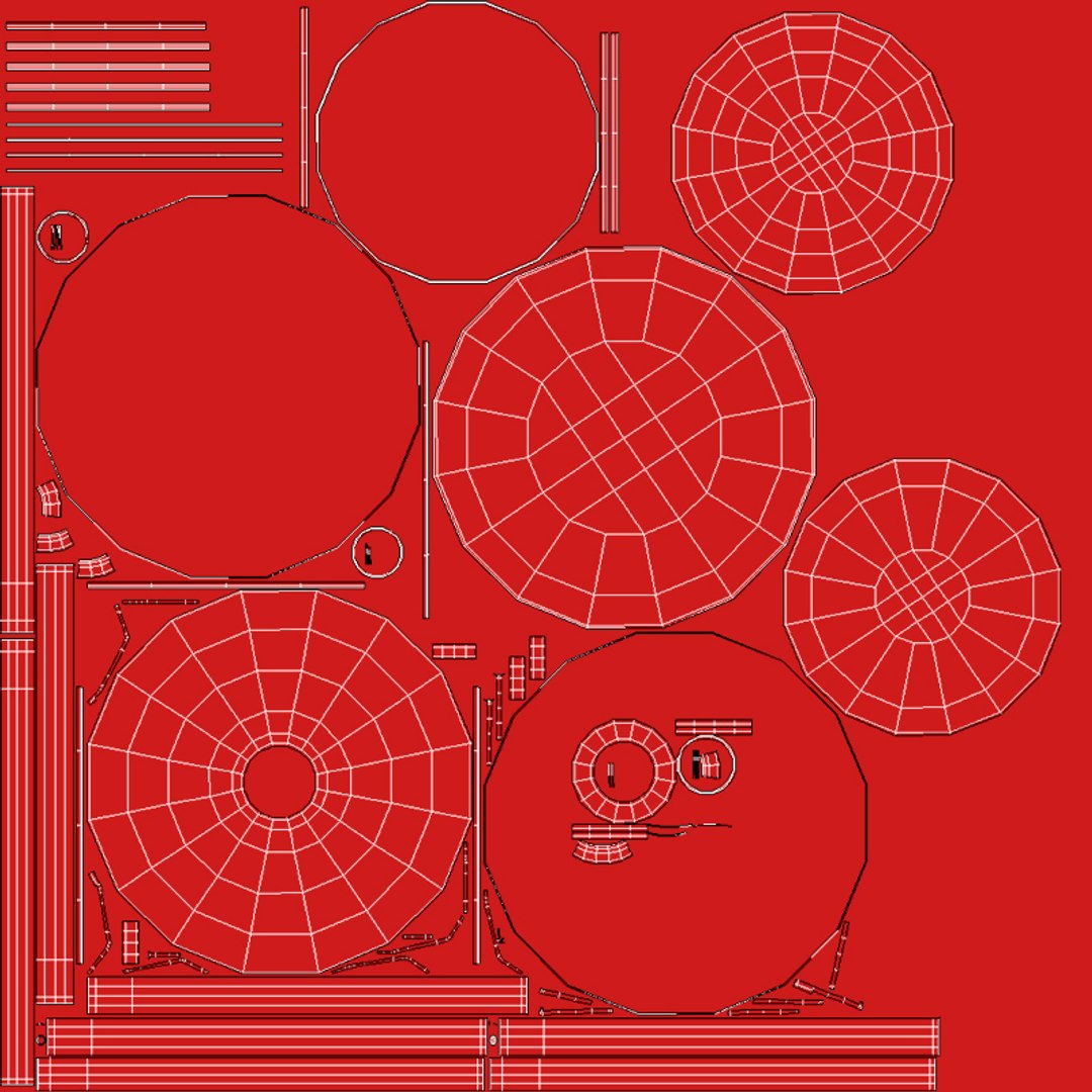 3D Red Bar Table Model - TurboSquid 1845391