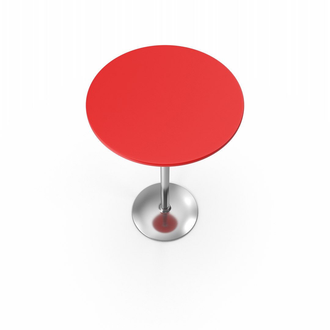 3D Red Bar Table Model - TurboSquid 1845391