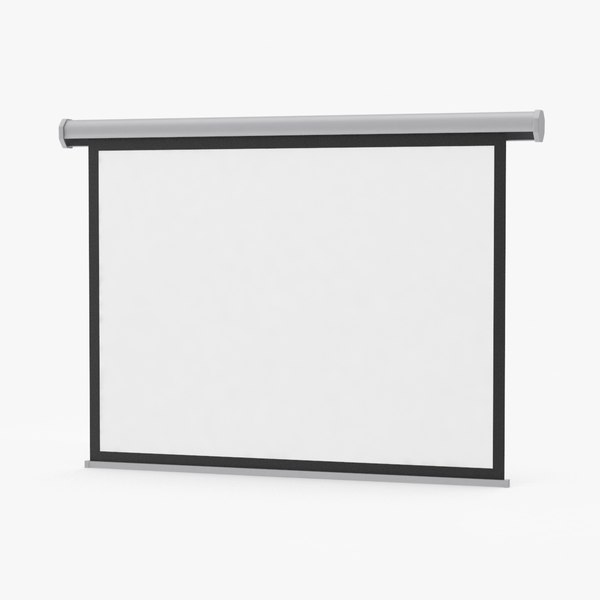 projector screen 3d model