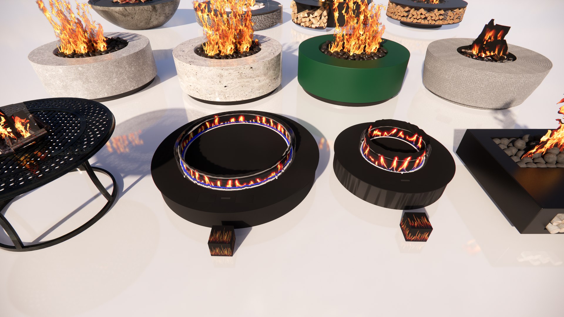 3D Model Outdoor Fire Pits -B1 - TurboSquid 2466327