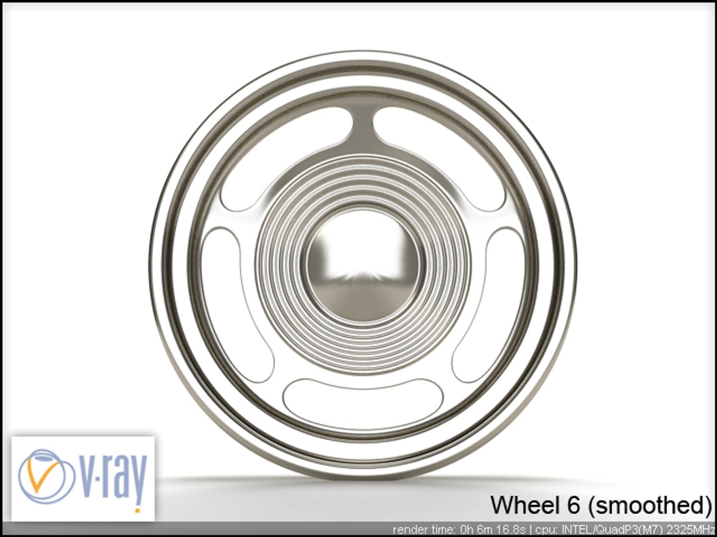 Wheel 6 3d Model