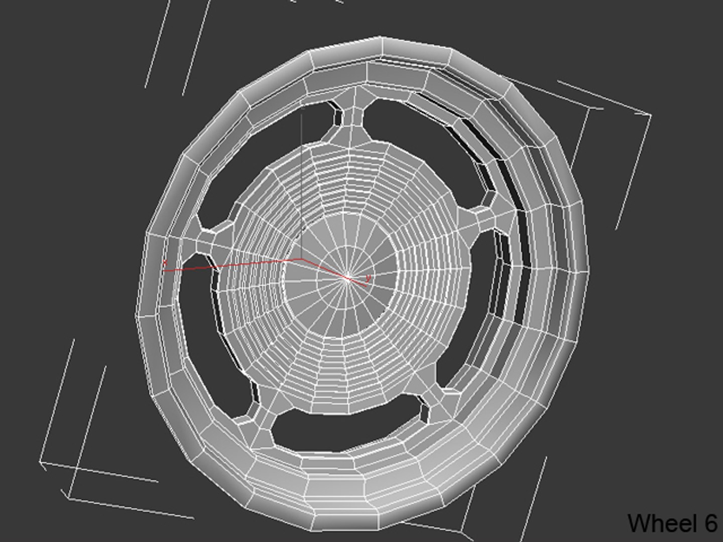 Wheel 6 3d Model