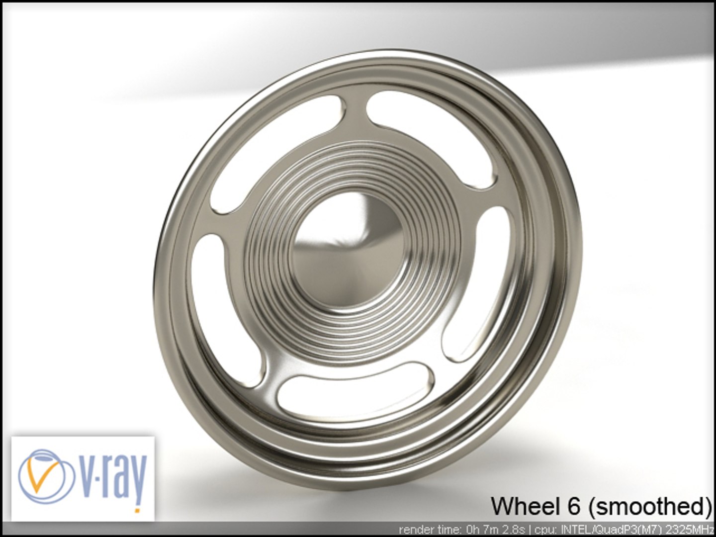 Wheel 6 3d Model