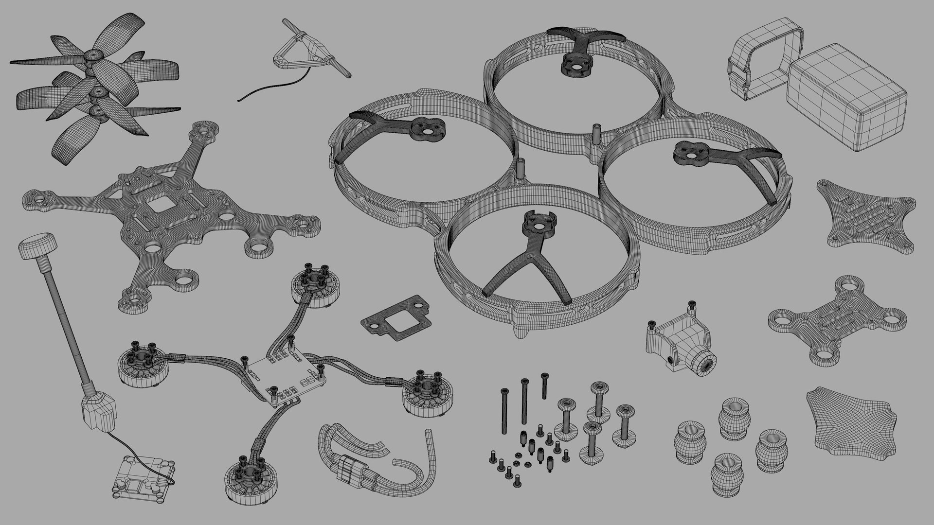3D Fpv Drone - TurboSquid 2148651