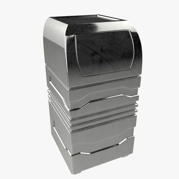 Metal Square Trash Can Low Poly High Poly 3D - TurboSquid 1905787