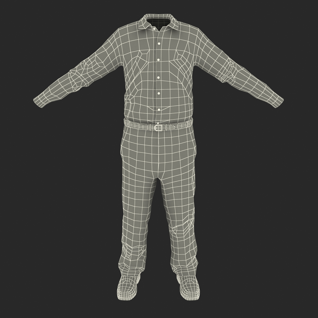 3ds Max Male Casual Clothes 8
