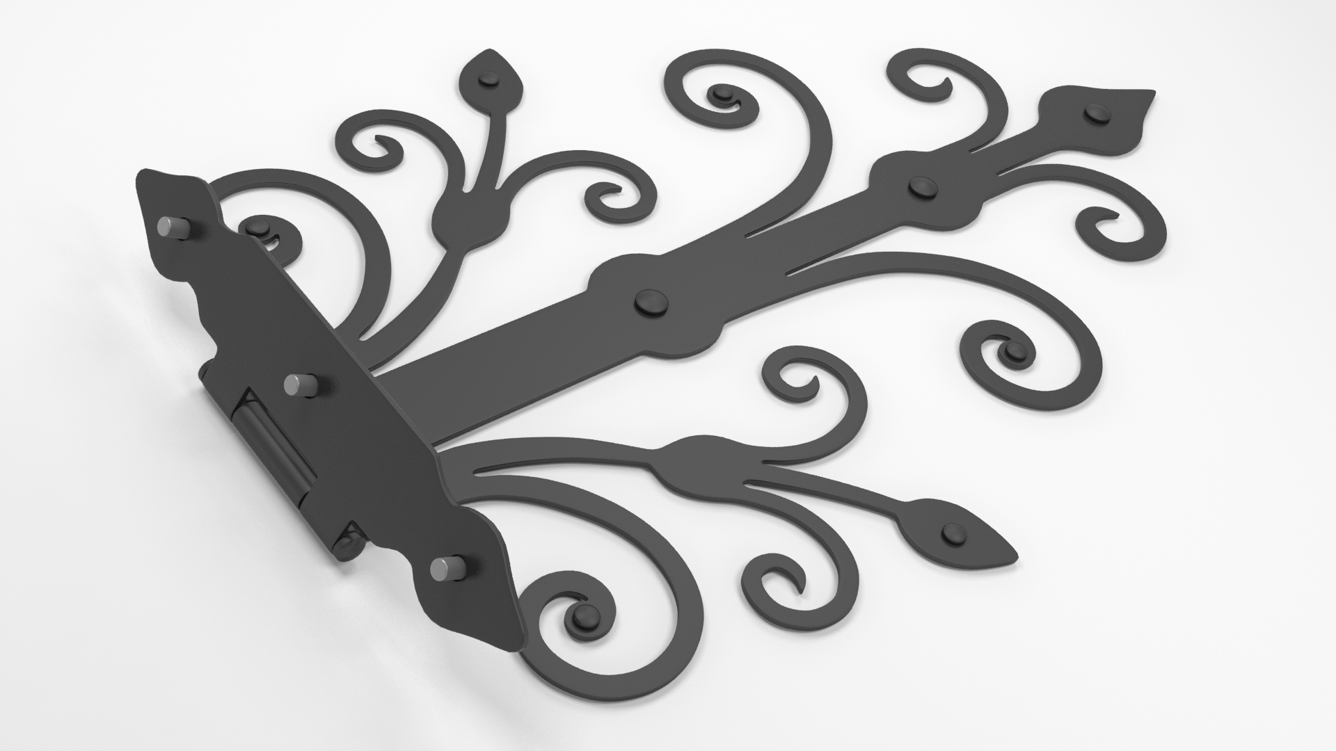 modelo 3d Bisagras de puerta retro 33 - TurboSquid 1801446