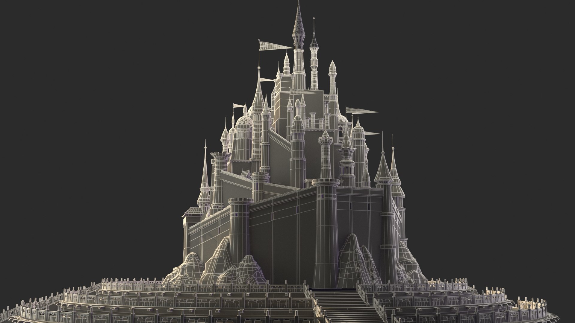 Chinese Castle 3D Model - TurboSquid 1879736