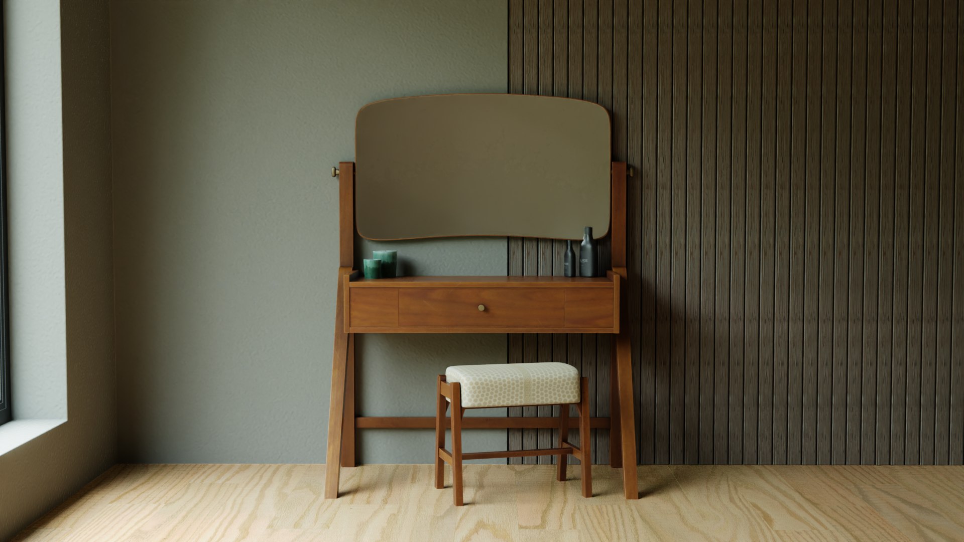 3D Vintage dressing table set - TurboSquid 1965609