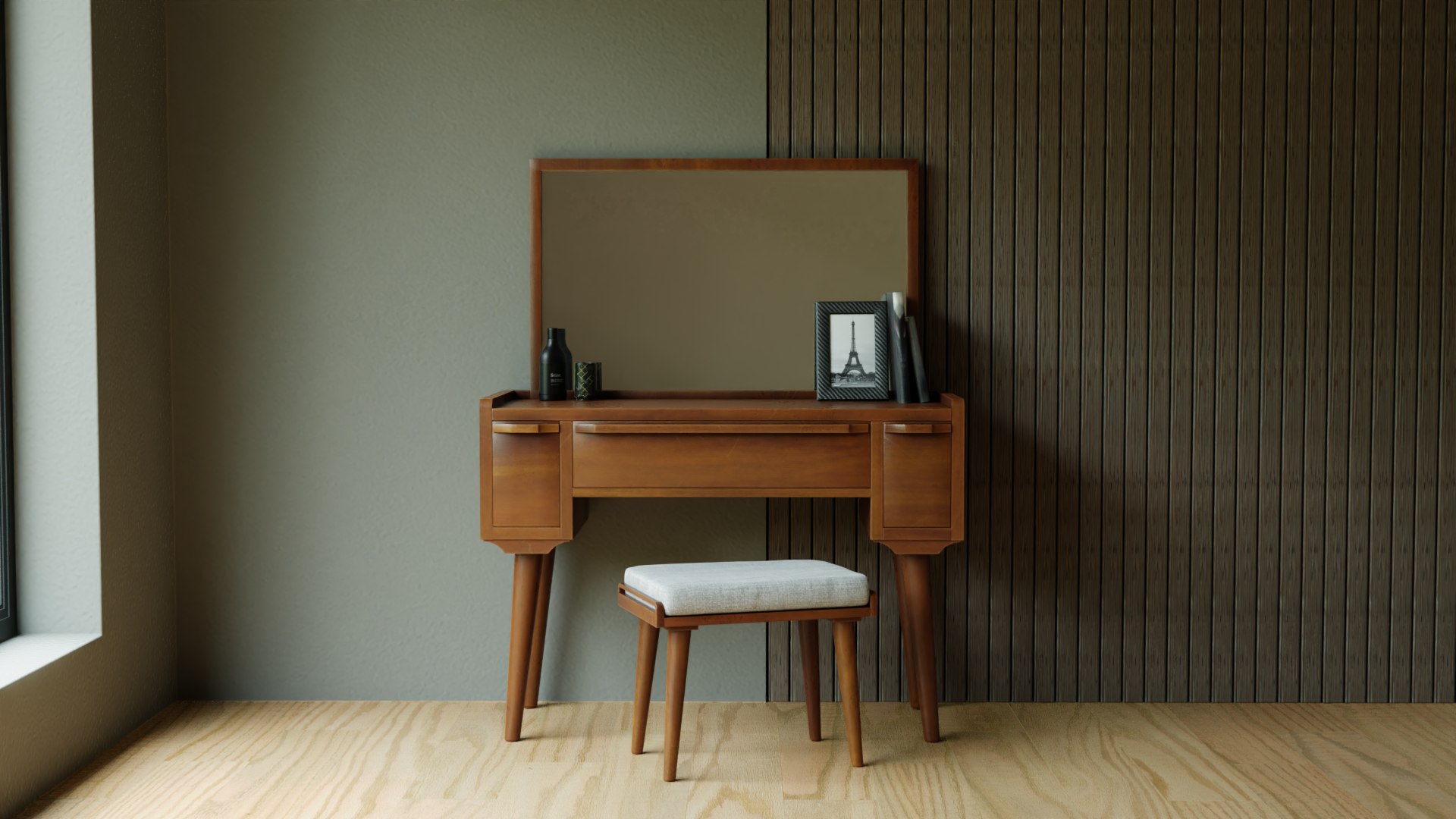 3D Vintage dressing table set - TurboSquid 1965609