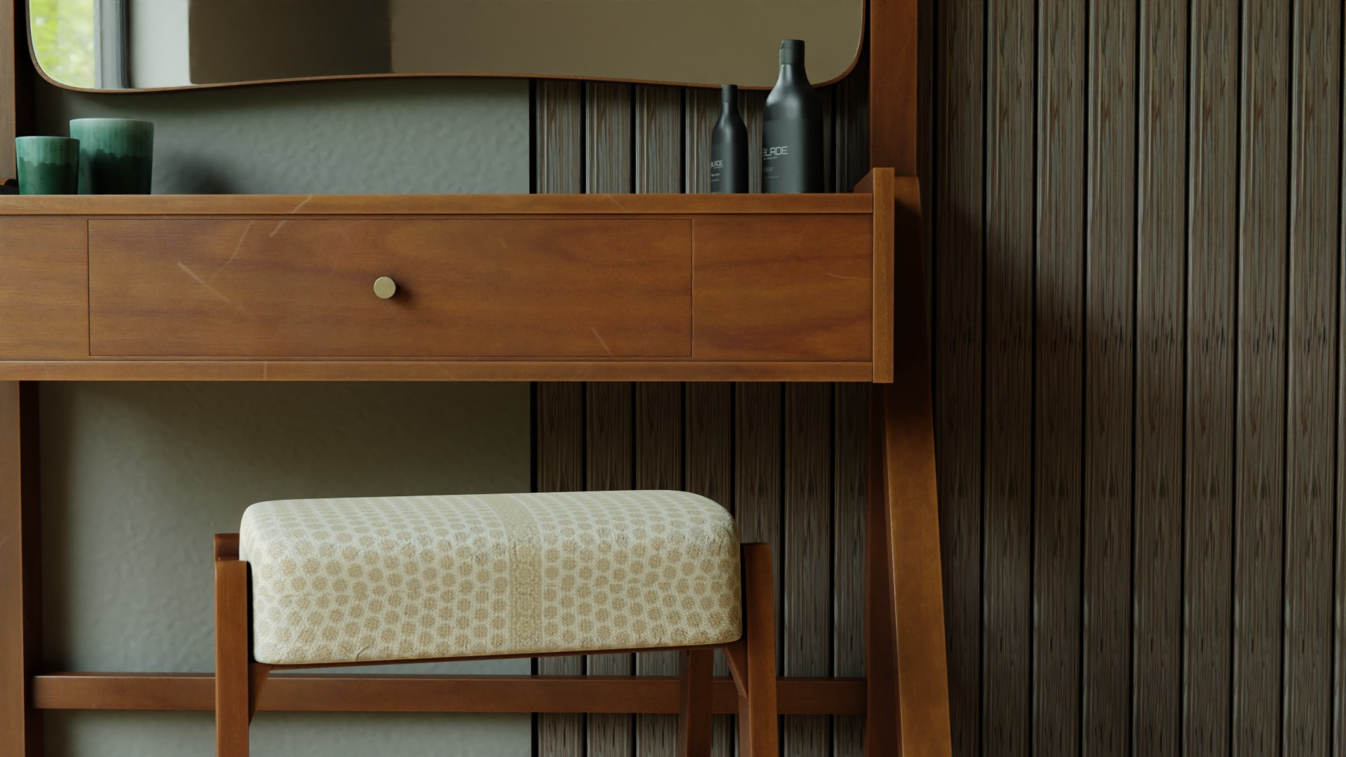 3D Vintage dressing table set - TurboSquid 1965609