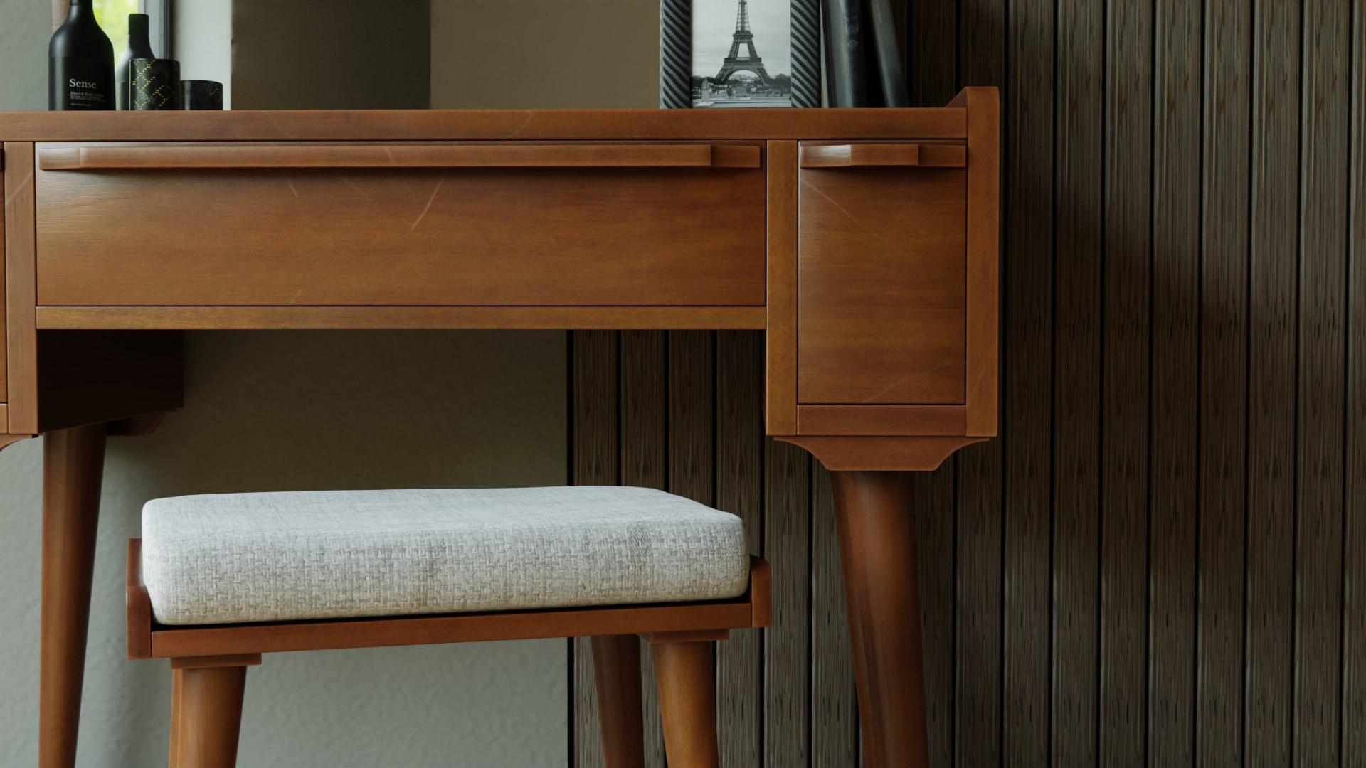 3D Vintage dressing table set - TurboSquid 1965609